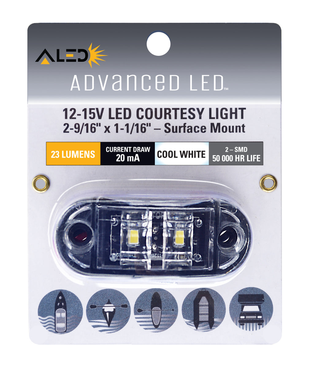 NEW! ADVANCED LED Surface Mount Accent Courtesy Light w/ White LEDs ...