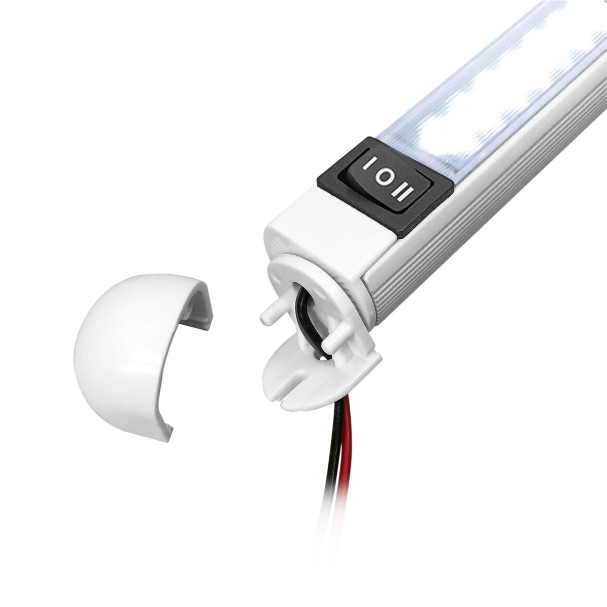 ADVANCED LED 6" White Rotational Rail Light w/ White & Red LEDs ...